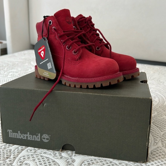 Timberland | Shoes | Timberland Red Nubuck 6 Inch Waterproof Boot ...